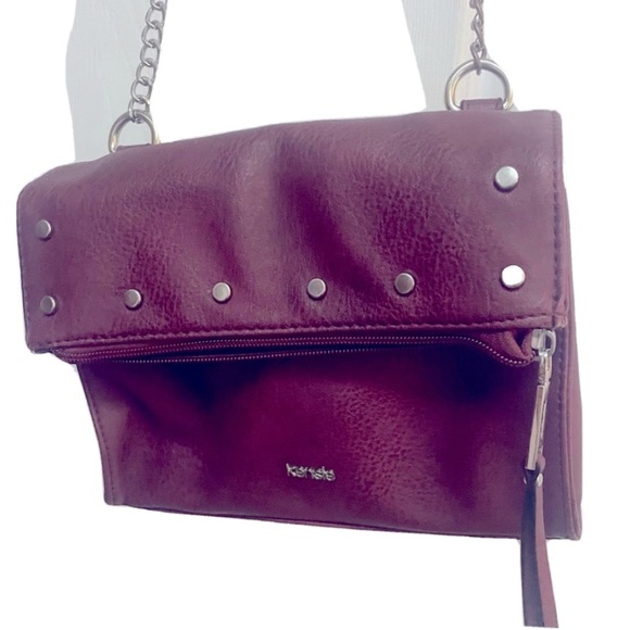 Kensie | Bags | Kenzie Studded Purse Purple With Many Pockets ...